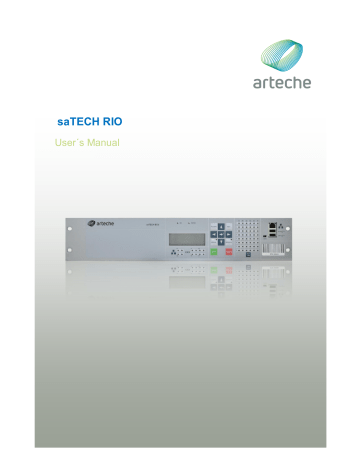 Arteche saTECH RIO User Manual | Manualzz