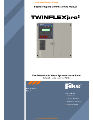 Fike Twinflex pro2 Engineering And Commissioning Manual | Manualzz