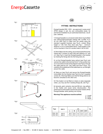 Energotech EnergoCassette ENC 300 Fitting Instructions | Manualzz