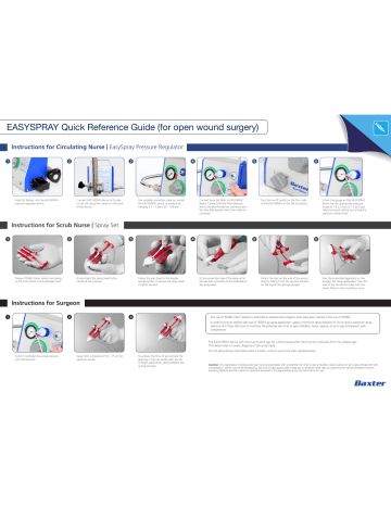 baxter EASYSPRAY Quick Reference Instruction | Manualzz