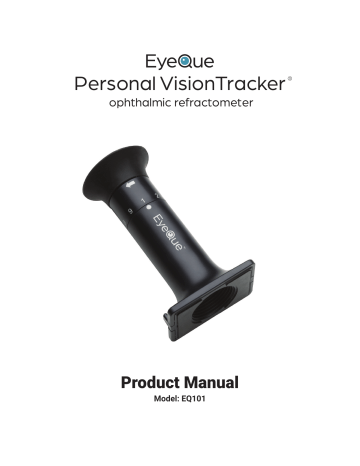 EyeQue Personal Vision Tracker EQ101 Product Manual | Manualzz