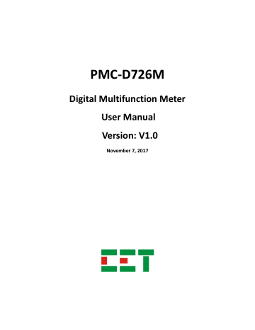 EET PMC-D726M User Manual | Manualzz