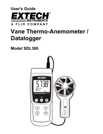 Extech Instruments SDL300 User Manual | Manualzz