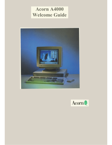 Acorn Computers Limited A4000 Welcome Manual | Manualzz