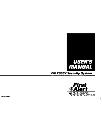 First Alert FA1200CV User Manual | Manualzz