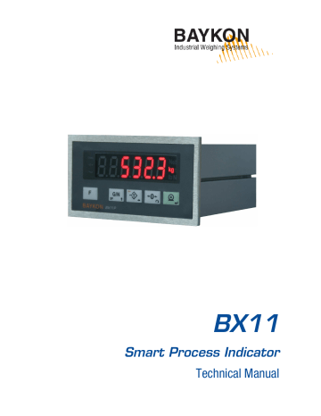 BAYKON BX11 Technical Manual | Manualzz