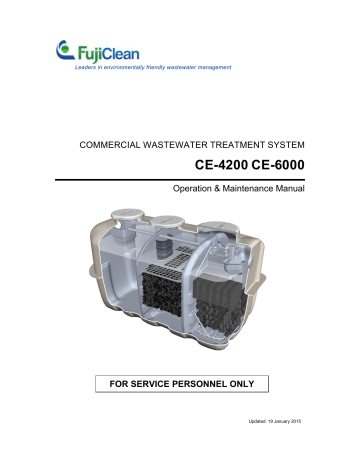 Fuji Clean CE-4200, CE-6000 Operation & Maintenance Manual | Manualzz