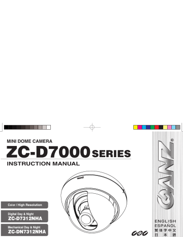 Ganz ZC-D7000 SERIES Instruction Manual | Manualzz
