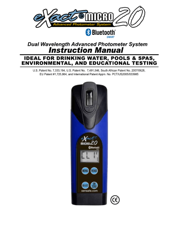 eXact eXact Micro 20 Instruction Manual | Manualzz