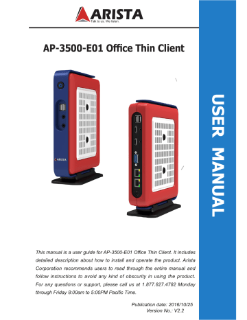 Arista AP-3500-E01 User Manual | Manualzz