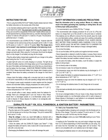 Duralite PLUS Instructions For Use | Manualzz