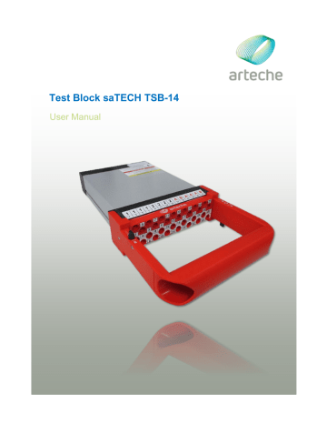 Arteche saTECH TSB-14 User Manual | Manualzz