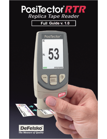 DeFelsko POSITECTOR RTR Full Manual | Manualzz