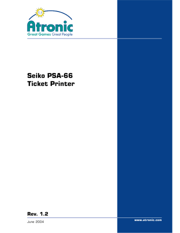 Atronic Seiko PSA-66 Manual | Manualzz
