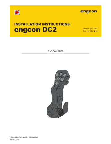 Engcon DC2, MIG2 Installation Instructions Manual | Manualzz