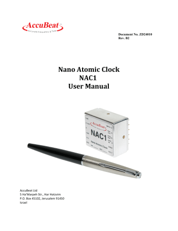 AccuBeat NAC1 User Manual | Manualzz