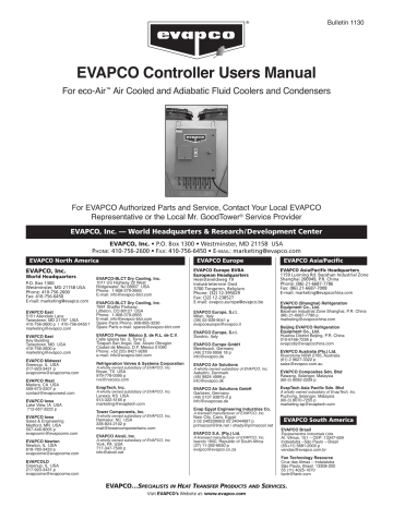 EVAPCO Eco-Air User Manual | Manualzz