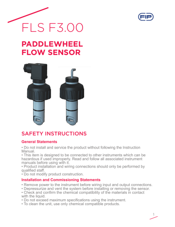 FIP FLS F3.00, FLS F3.00.H, FLS F3.00.P Manual | Manualzz