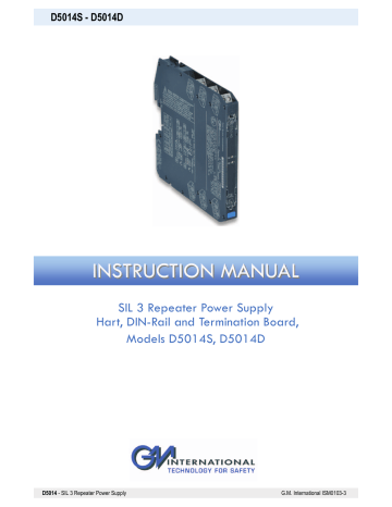 GM International D5014D, D5014S Instruction Manual | Manualzz