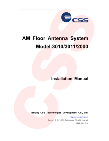 CSS Technologies 2000, 3010 Installation Manual | Manualzz