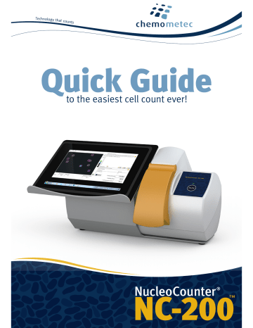 ChemoMetec NucleoCounter NC-200 Quick Manual | Manualzz
