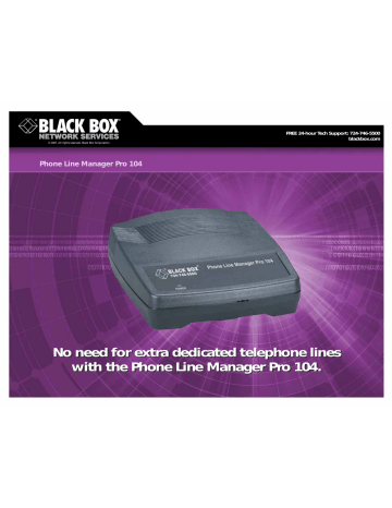 Black Box FX134A Specifications | Manualzz