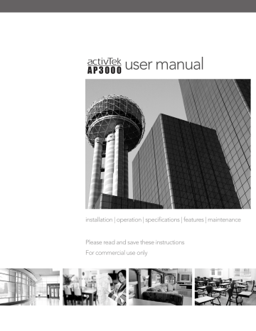 activTek AP3000 User Manual | Manualzz