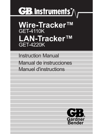 GB Instruments LAN-Tracker GET-4220K Instruction Manual | Manualzz