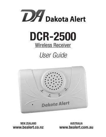 Dakota Alert DCR-2500 User Manual | Manualzz