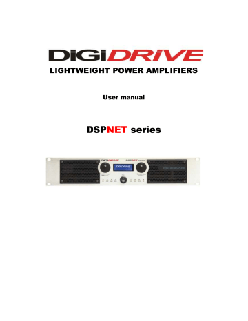 DIGIDRIVE DSPNET4002H, DSPNET6002D, DSPNET6002H User Manual | Manualzz