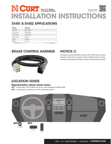 Curt Manufacturing 51452 Installation Instructions | Manualzz