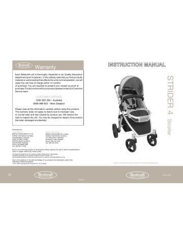 Britax STRIDER 4 Instruction Manual | Manualzz