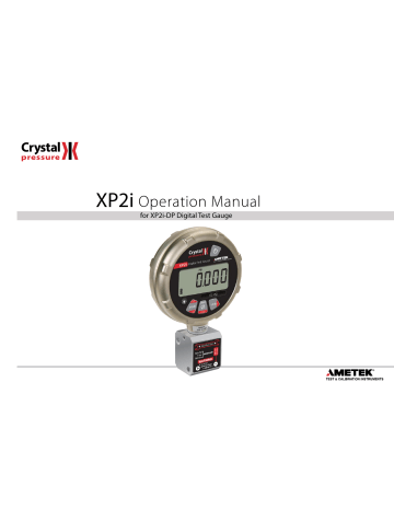 Crystal Pressure XP2i-DP Operation Manual | Manualzz