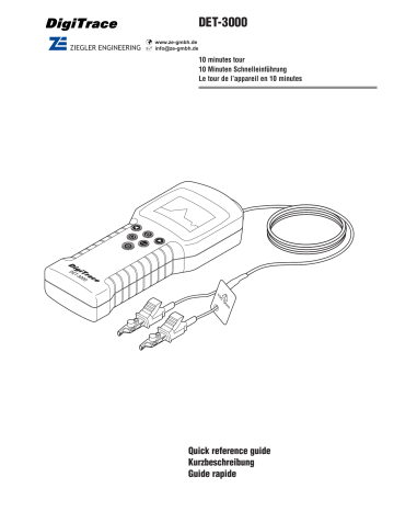 DigiTrace DET-3000 Quick Reference Manual | Manualzz