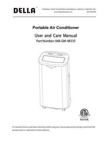 DELLA 048-GM-48335 User And Care Manual | Manualzz