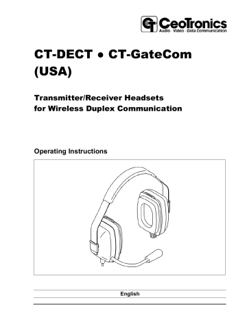 CeoTronics CT-DECT Base Operating Instructions Manual | Manualzz