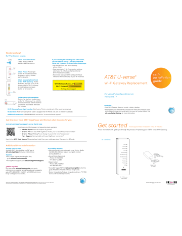 AT&T NVG599 Self-Installation Manual | Manualzz