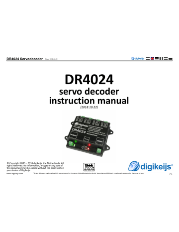 Digikeijs DR4024 Instruction Manual | Manualzz