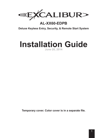 Excalibur AL-XX60-EDPB Installation Manual | Manualzz