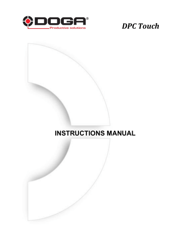 DOGA DPC Touch Instruction Manual | Manualzz