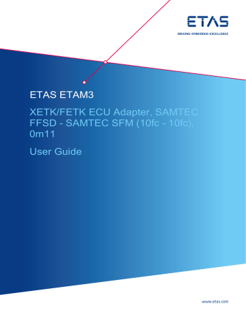 ETAS XETK-S31 User guide | Manualzz