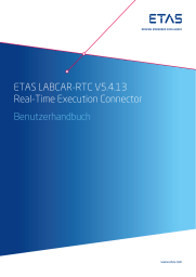 ETAS LABCAR-OPERATOR - Getting Started, User Guide, User's Guide