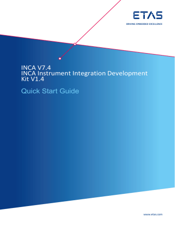 ETAS INCA-INS.DK Quick Start Guide | Manualzz