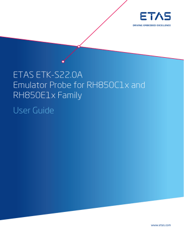 ETAS ETK-S22.0 User's guide | Manualzz