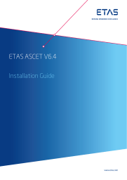 ETAS ASCET V6.4 - Getting started guide, User's Guide, User guide