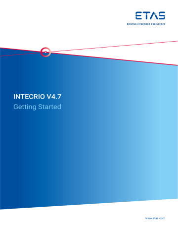 ETAS INTECRIO Getting Started | Manualzz