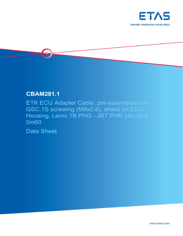 ETAS ETK-S20.0 Users Guide | Manualzz