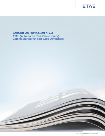 ETAS LABCAR-AUTOMATION Getting Started | Manualzz