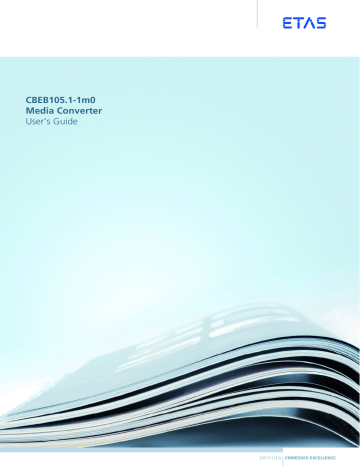ETAS CBEB1xx User's guide | Manualzz