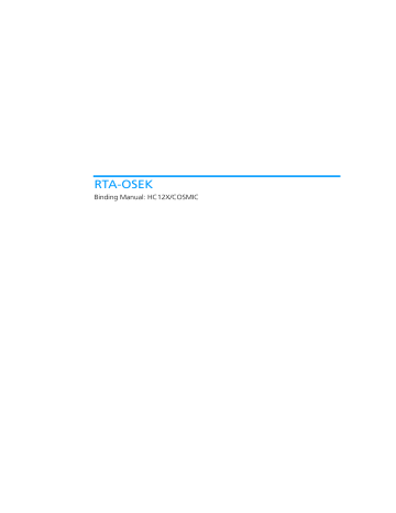 ETAS RTA-OSEK Manual | Manualzz